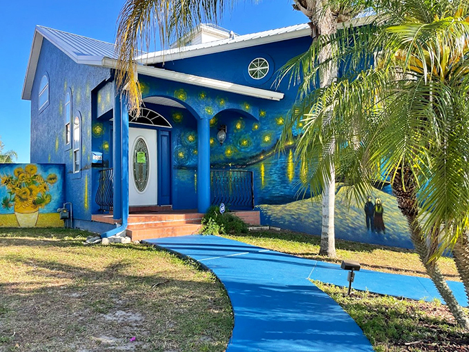 Knock knock! Who's there? It's Vincent van Gogh, inviting you into a world where reality and art swirl together like a cosmic dance.