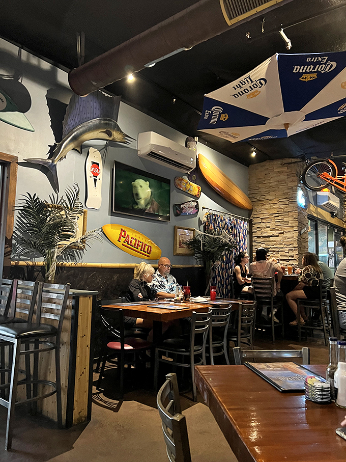 Step inside and let the beach vibes wash over you. It's like Scottsdale and Waikiki had a love child, and it's delicious.