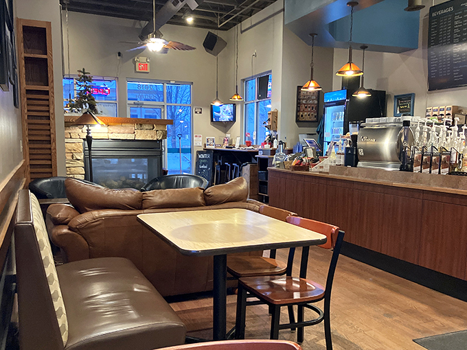 Step into a coffee lover's dream! The interior of James Gang is like a warm hug, complete with comfy seating and the promise of caffeinated bliss.