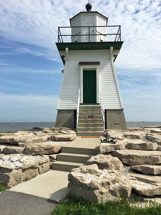 "Knock knock!" Who's there? Adventure, that's who! This lighthouse door is your portal to Great Lakes history and stunning views.