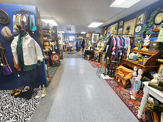 Treasure hunters, prepare for sensory overload! This aisle is a kaleidoscope of memories, where every turn reveals a new blast from the past.