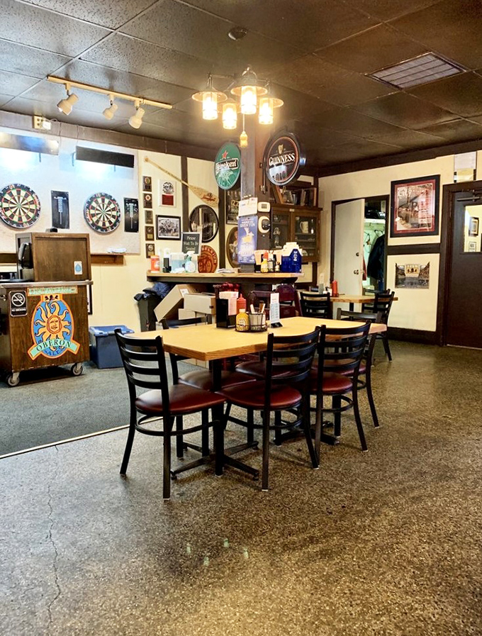 Step into a time capsule of good times. This interior could tell tales that would make your college self blush.