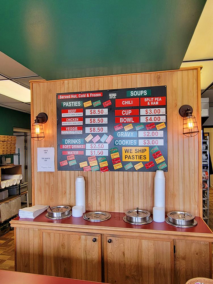 Step into a time capsule of flavor! Lehto's menu board is a testament to simplicity, where every option is a winner.
