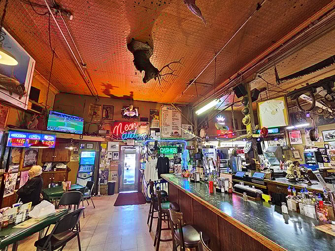 Step inside and prepare for sensory overload! It's like someone raided a yard sale and hung everything from the ceiling &ndash; in the best way possible.