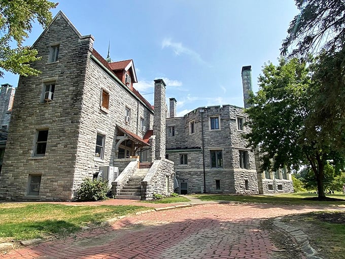 "Around every corner, another surprise! This castle's got more angles than a geometry textbook, and each one's a showstopper."