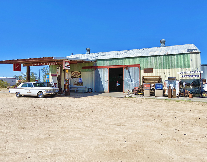 Step right up to the quirkiest show on Earth! This unassuming entrance hides a world of miniature marvels waiting to be discovered.