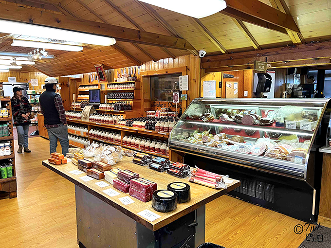 Step inside and prepare for sensory overload! This wooden wonderland is stocked floor-to-ceiling with goodies that'll make your taste buds do a happy dance.