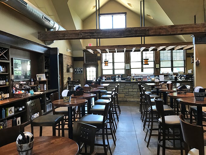 Step inside and prepare for a feast for the senses. This rustic-chic tasting room is where grape dreams come true, one sip at a time.