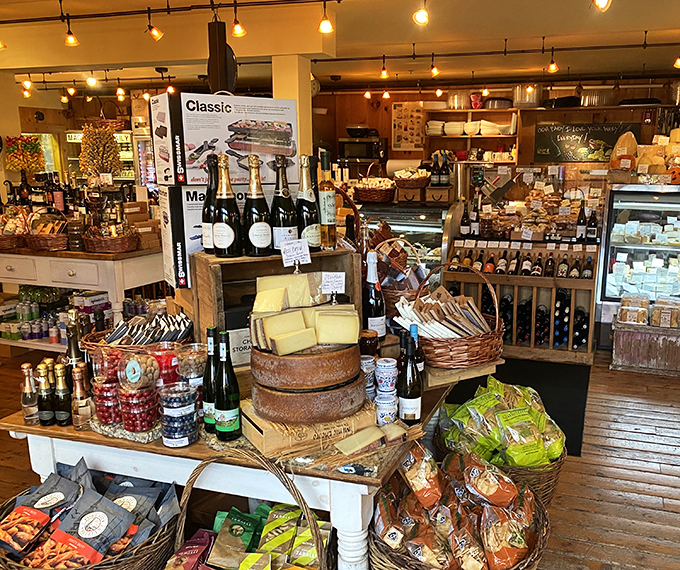 Step into a gourmet wonderland where every shelf tells a delicious story. It's like Willy Wonka's factory, but for grown-ups!