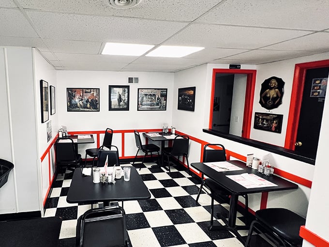 Step inside and travel back in time. This diner's got more character than a Scorsese film, minus the mobsters.