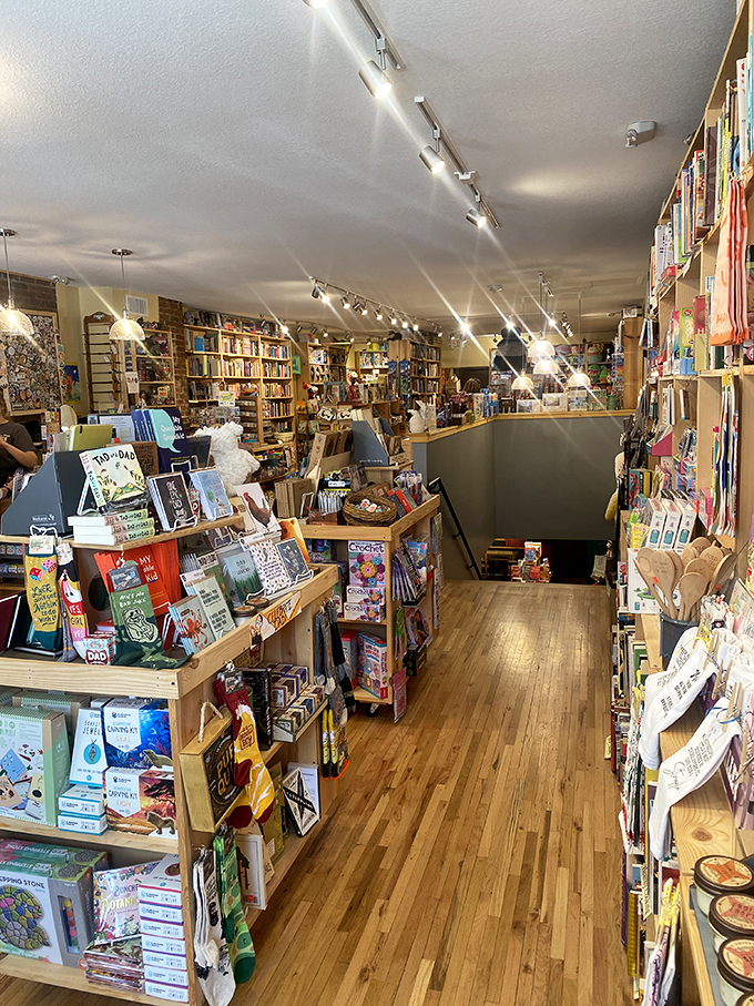 Step into a bibliophile's paradise! Fox Den's interior is a labyrinth of literary treasures, where every turn reveals a new world waiting to be explored.