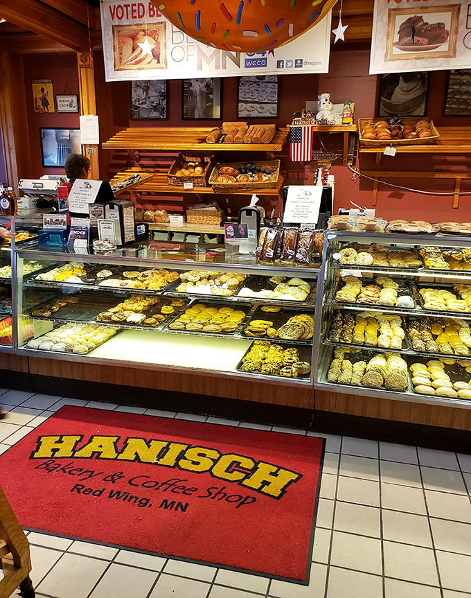 Behold the Willy Wonka factory of Red Wing! This display case is where dreams come true and diets go to die.