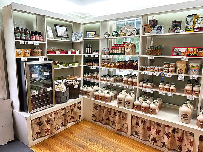 Maple wonderland alert! This shop's shelves are stocked with more maple goodies than you can shake a sugar maple branch at.