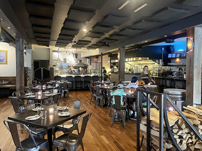 Step into pizza paradise! With its rustic-chic vibe and that gleaming wood-fired oven, Pizzeria Verit&agrave; feels like your cool Italian cousin's loft... if that cousin was a pizza genius.