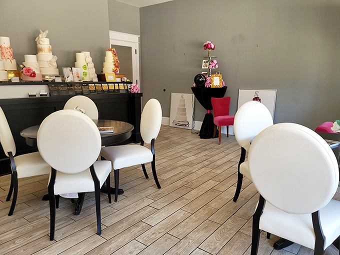 A slice of heaven awaits! Simma's interior is as inviting as grandma's kitchen, but with a touch of modern flair.