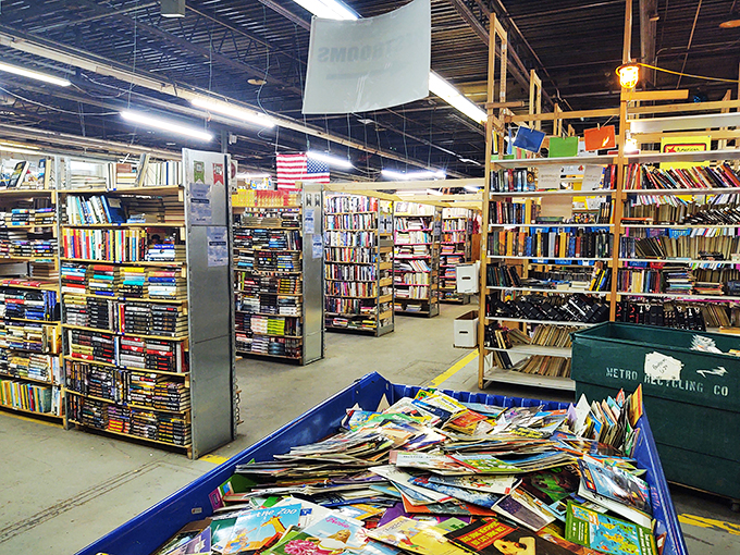 Imagine if your favorite library had a wild night out with a warehouse. That's the vibe here, folks!