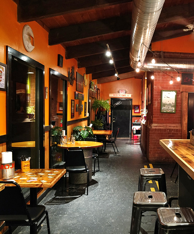 Step inside and feel the warmth! Mojo's interior is a cozy blend of rustic charm and fiesta flair, perfect for escaping those chilly Vermont nights.