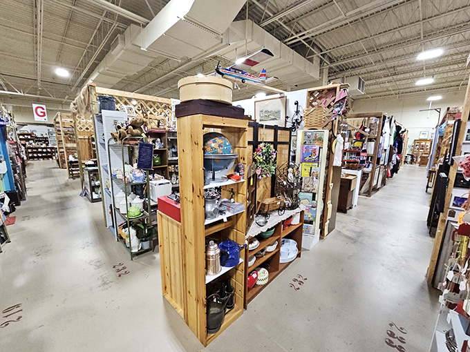 Aisle after aisle of memories waiting to be rediscovered. It's like walking through your grandma's attic, if your grandma collected everything under the sun!
