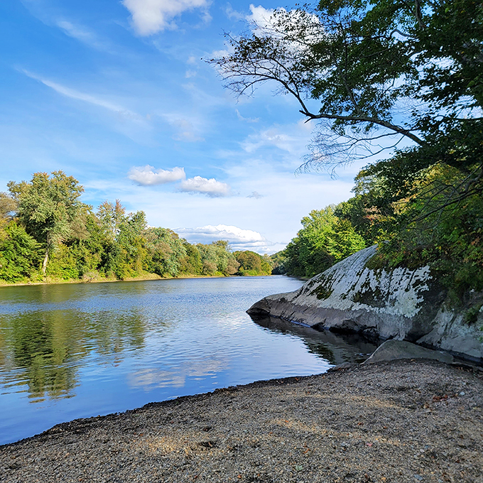 Liquid serenity: This river scene is so tranquil, it could make a coffee commercial jealous. The perfect spot for a Vermont-style siesta or impromptu fly-fishing lesson.