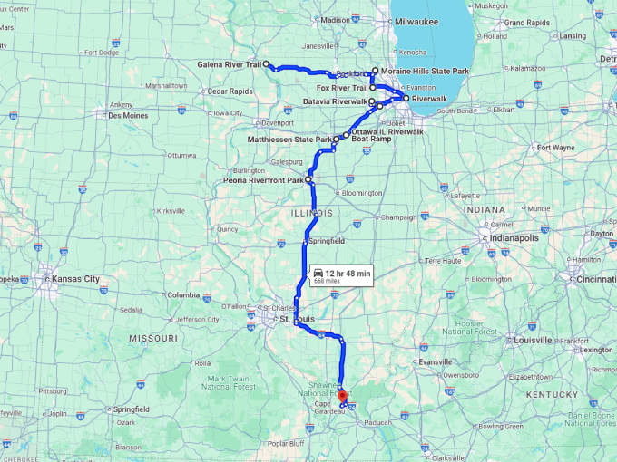 21 illinois dreamy nature walk map