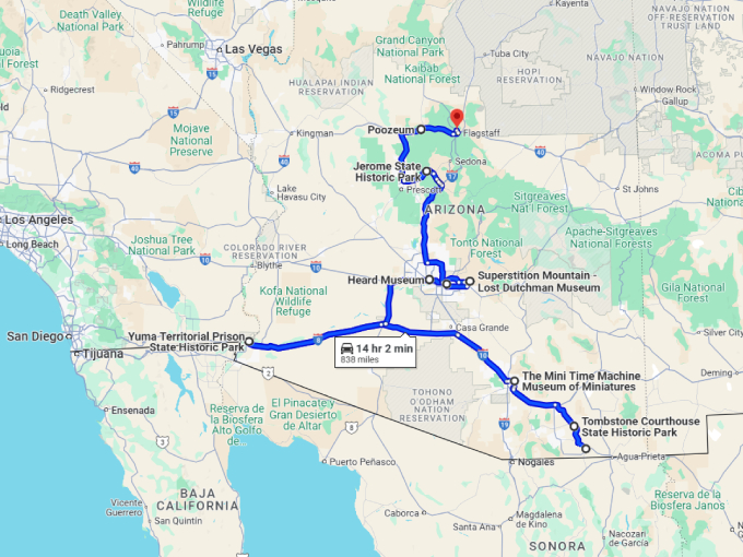 21 quirkiest museums arizona map