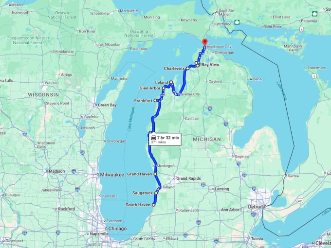 23 dreamy michigan road trip map