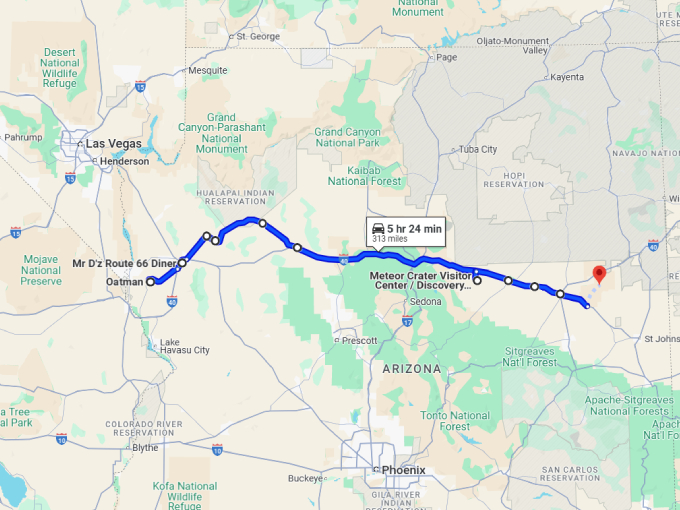 23 iconic arizona spots map