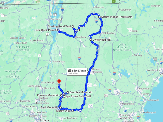 23 scenic vermont road trip map