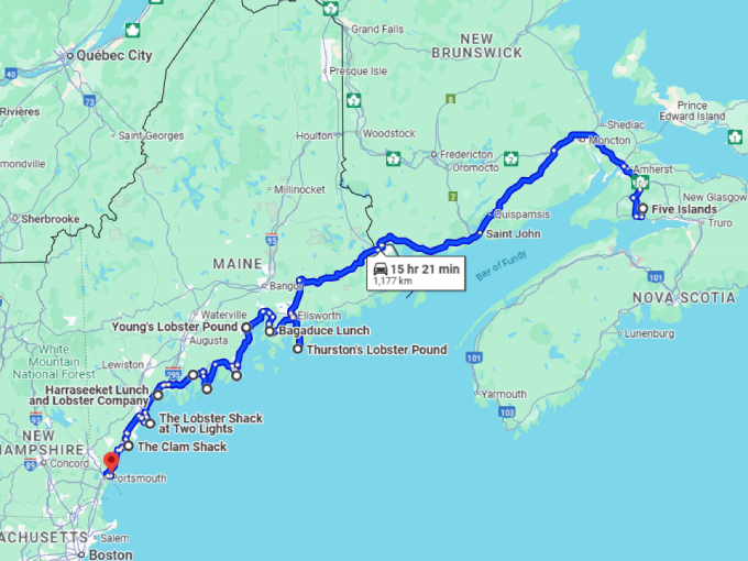 23 seafood road trip maine map