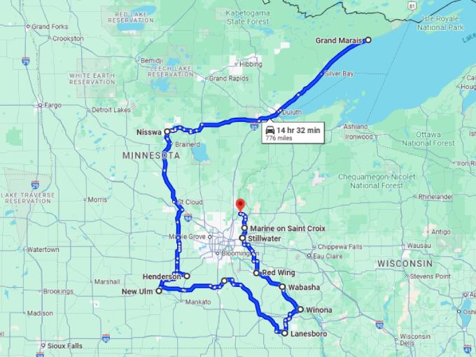 25 european inspired trip minnesota map