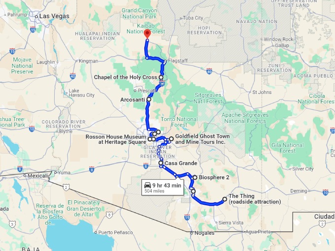 25 unique arizona structure map
