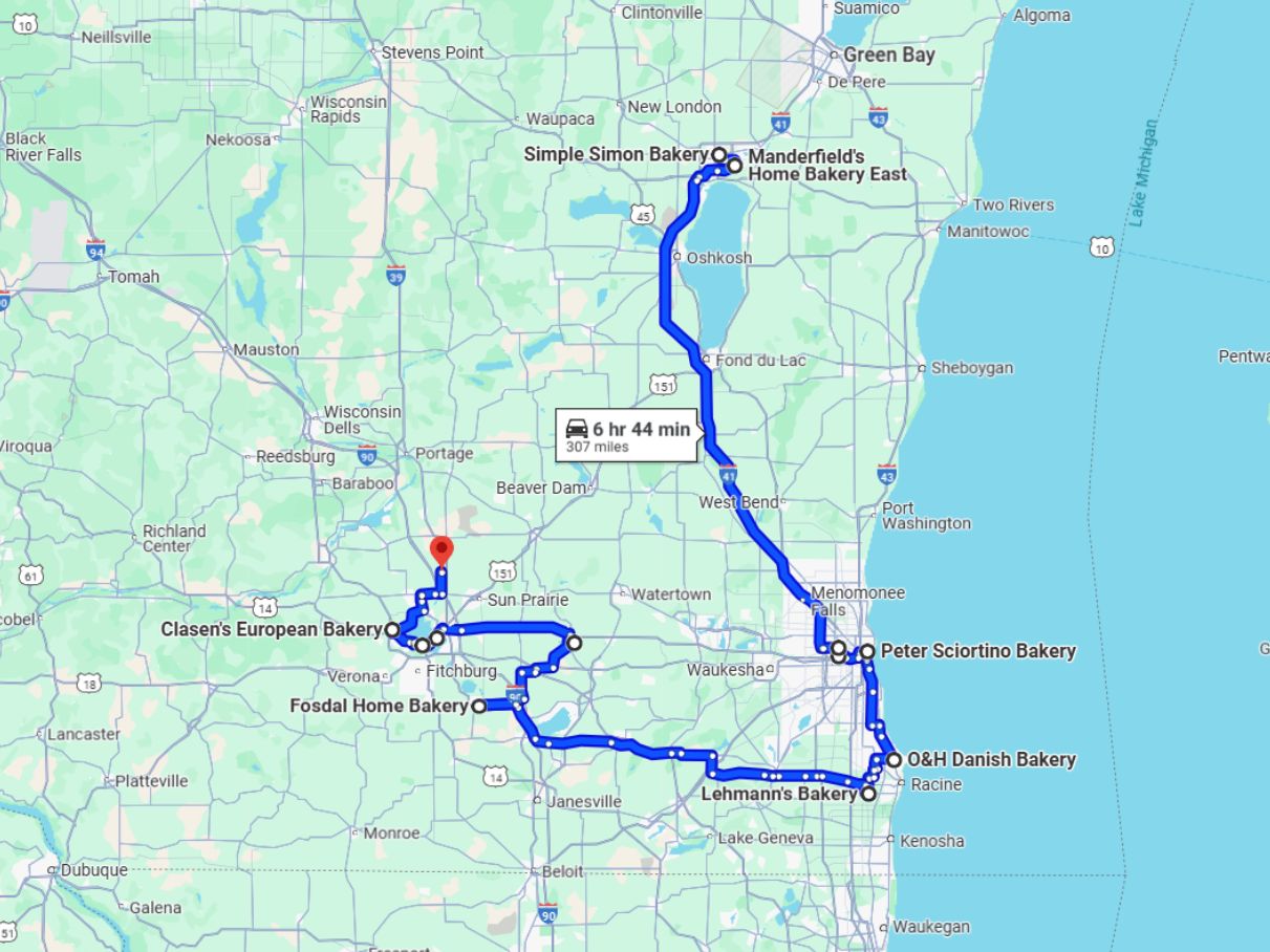 27 wisconsin heavenly treats map