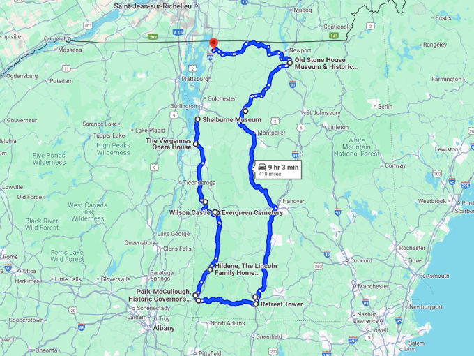 29 vermont mysterious historical landmarks map