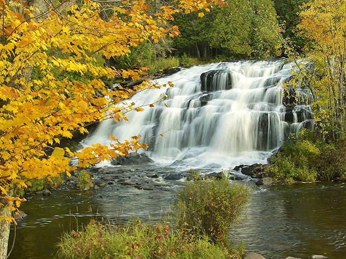 Roadside attraction alert! Bond Falls is the kind of pitstop that turns "Are we there yet?" into "Can we stay longer?"