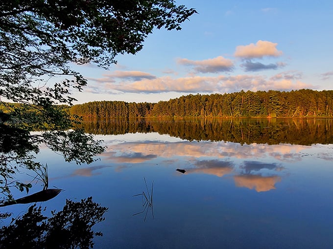 Mirror, mirror on the lake. This glassy surface reflects Vermont's beauty better than any Instagram filter ever could.