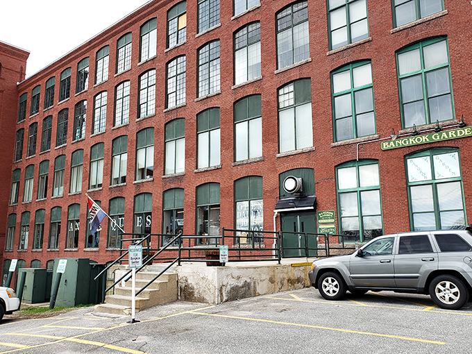 Industrial chic meets vintage charm in this former textile mill. It's like stepping into a time capsule with style.