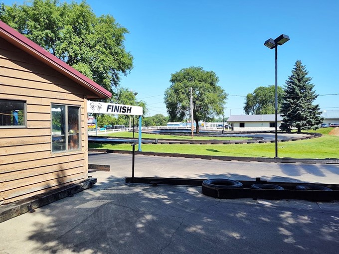 Start your engines! Casey's go-kart track is where speed demons and Sunday drivers alike can unleash their inner racer.