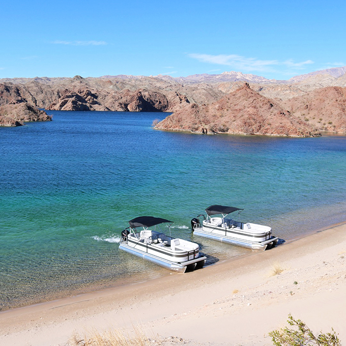 Journey's reward: A shimmering mirage come to life, where desert meets water in a spectacular showdown.