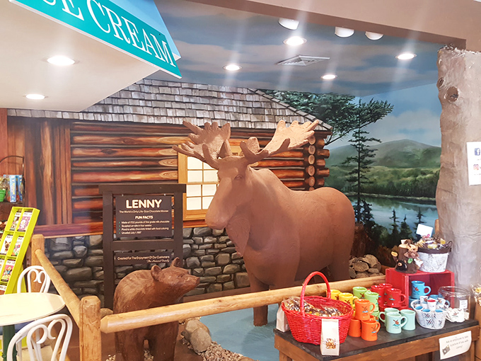 Holy chocolate, Batman! That's not a moose &ndash; it's 1,700 pounds of cocoa-crafted magic.