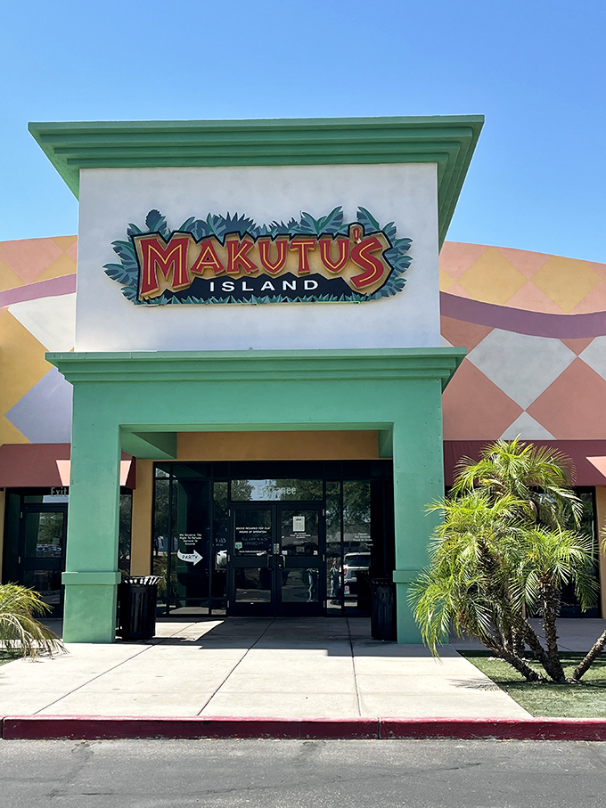 Roadside attraction alert! Makutu's Island is your ticket to a tropical getaway without veering off course. Palm trees in the parking lot? You've arrived!