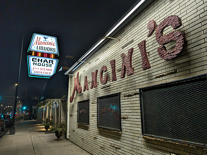 Where there's smoke, there's flavor! Mancini's exterior might be understated, but inside, it's a carnival of char-grilled delights.
