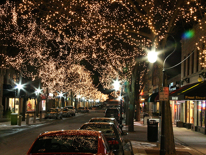 Detour to dazzle! Naperville's luminous streets are the perfect pit stop on your holiday road trip.