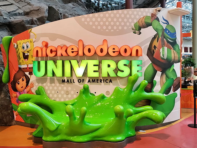 Nickelodeon Universe: Where cartoon characters come to life and adults rediscover their inner child. It's like stepping into your TV, minus the static cling.