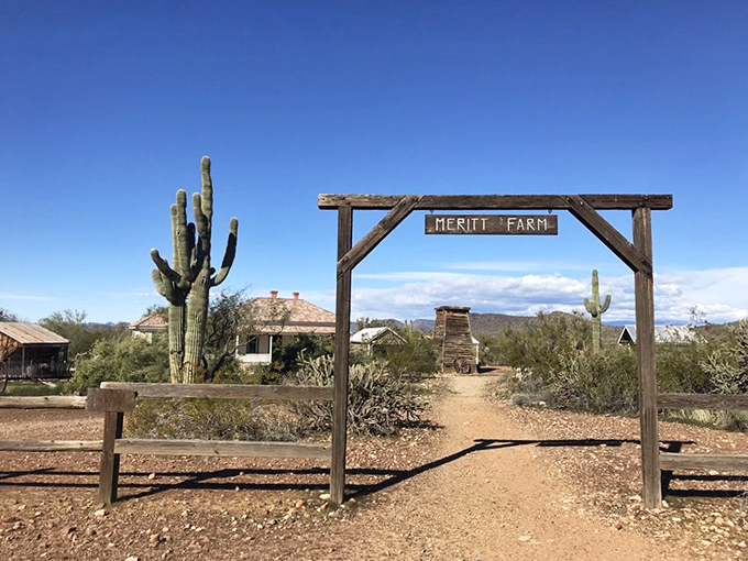 Time-travel pit stop! Stretch your legs in the 1800s, where the only traffic is horse-drawn.