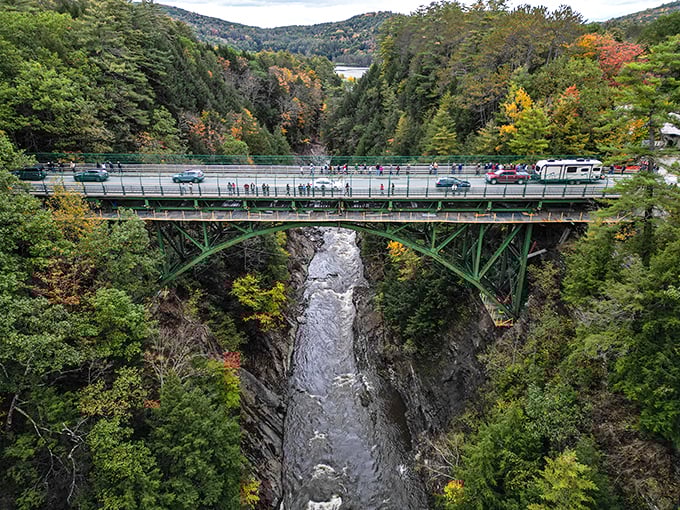 Roadside attraction alert! Pull over for a dose of dizzying beauty at Vermont's deepest outdoor classroom.