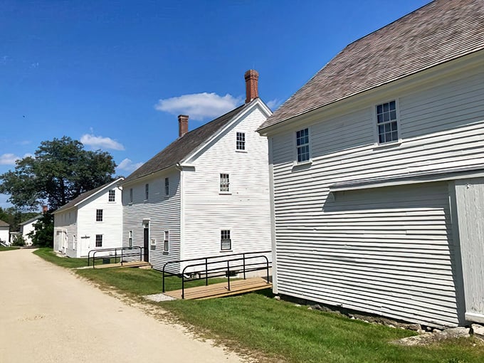 Simplicity never looked so good. These pristine buildings are like a deep breath for your eyes.