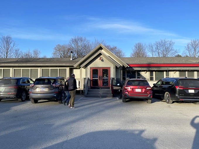 Red door, inviting atmosphere &ndash; The Bench is like that friend who always knows where to find the best grub in town.