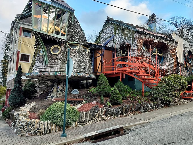 "The Mushroom House: Proof that Mother Nature and Dr. Seuss had a secret architectural collaboration."