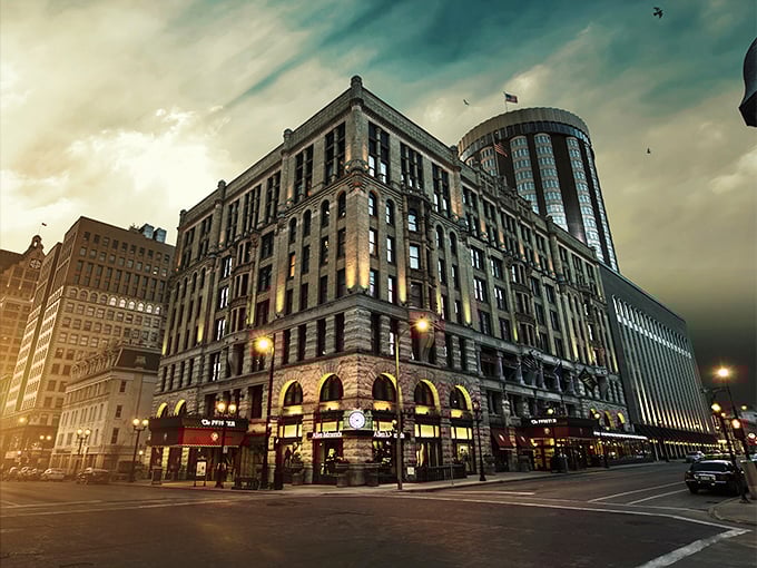 Elegance meets eerie at The Pfister Hotel Bar. Sip cocktails in Victorian splendor, but keep an eye out for Charles Pfister's ghostly seal of approval!