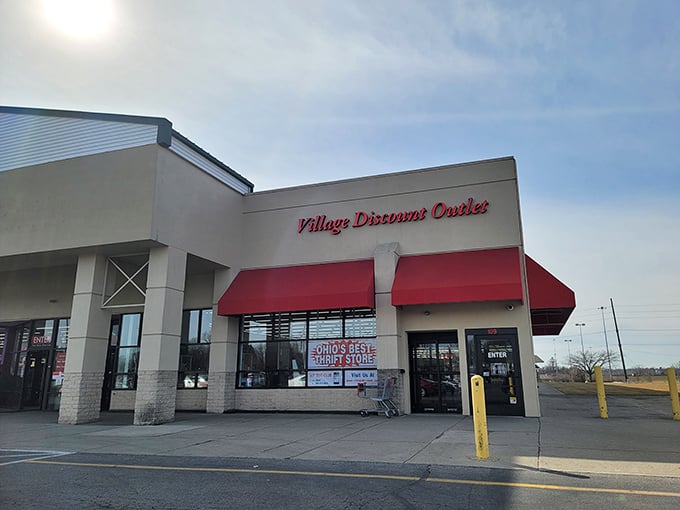 "Ohio's Best Thrift Store" boldly claims the sign. Challenge accepted! Let's see what treasures await inside.